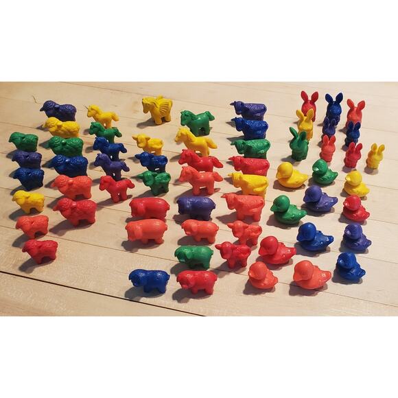 Unbranded | Other | Counting Sorting Rubber Plastic Animals Set Of 6 ...